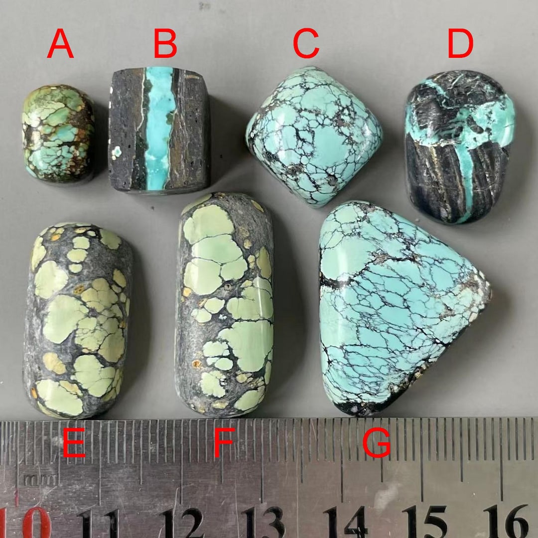 Natural Green Freeform Bamboo Mountain Hubei Turquoise Cabochon ...