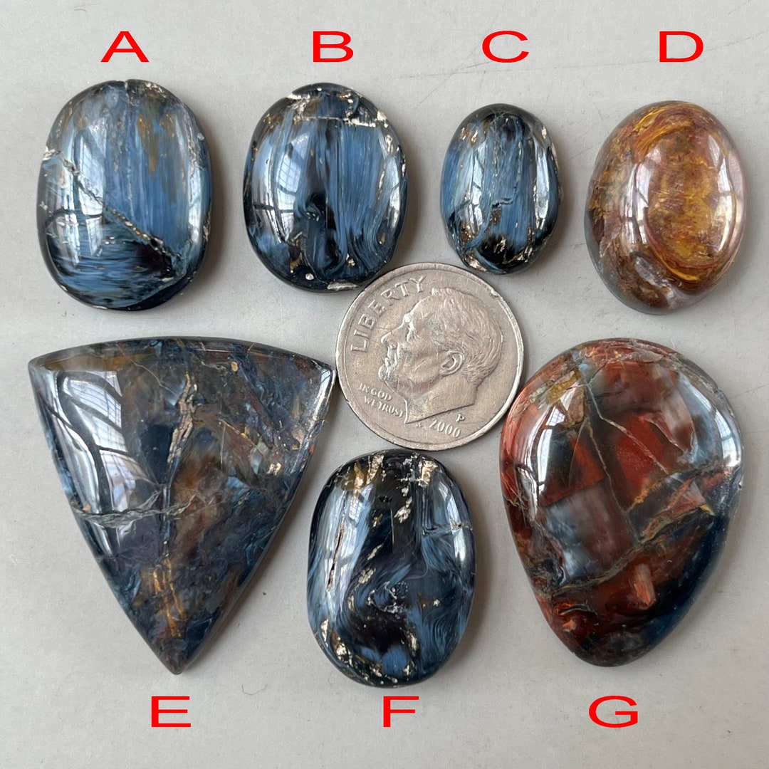 Natural Blue Freeform Chatoyant Pietersite Cabochon/chinese Petersite ...