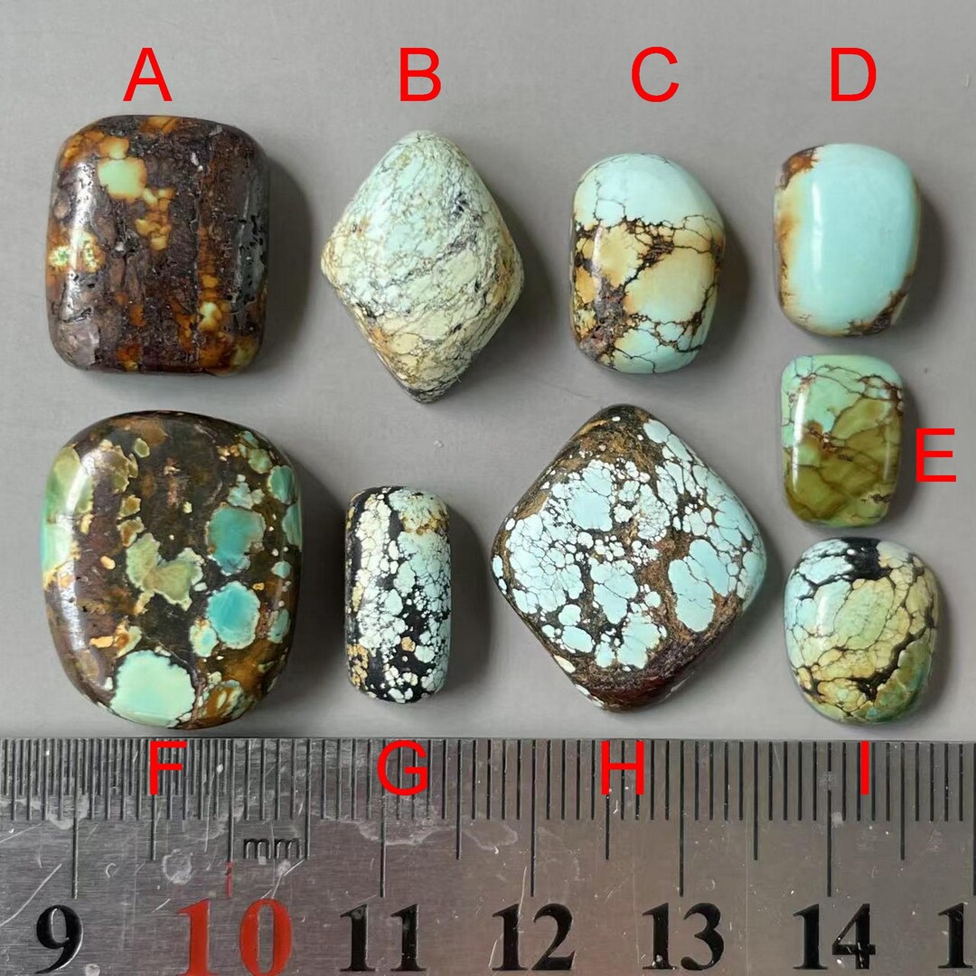Natural Green Freeform Bamboo Mountain Hubei Turquoise Cabochon ...