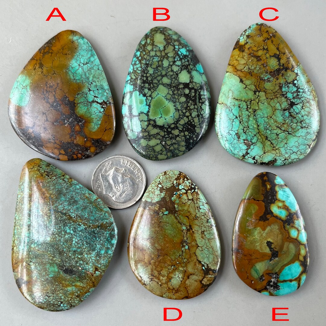 Stabilized Double Polished Freeform Bamboo Mountain Hubei Turquoise ...