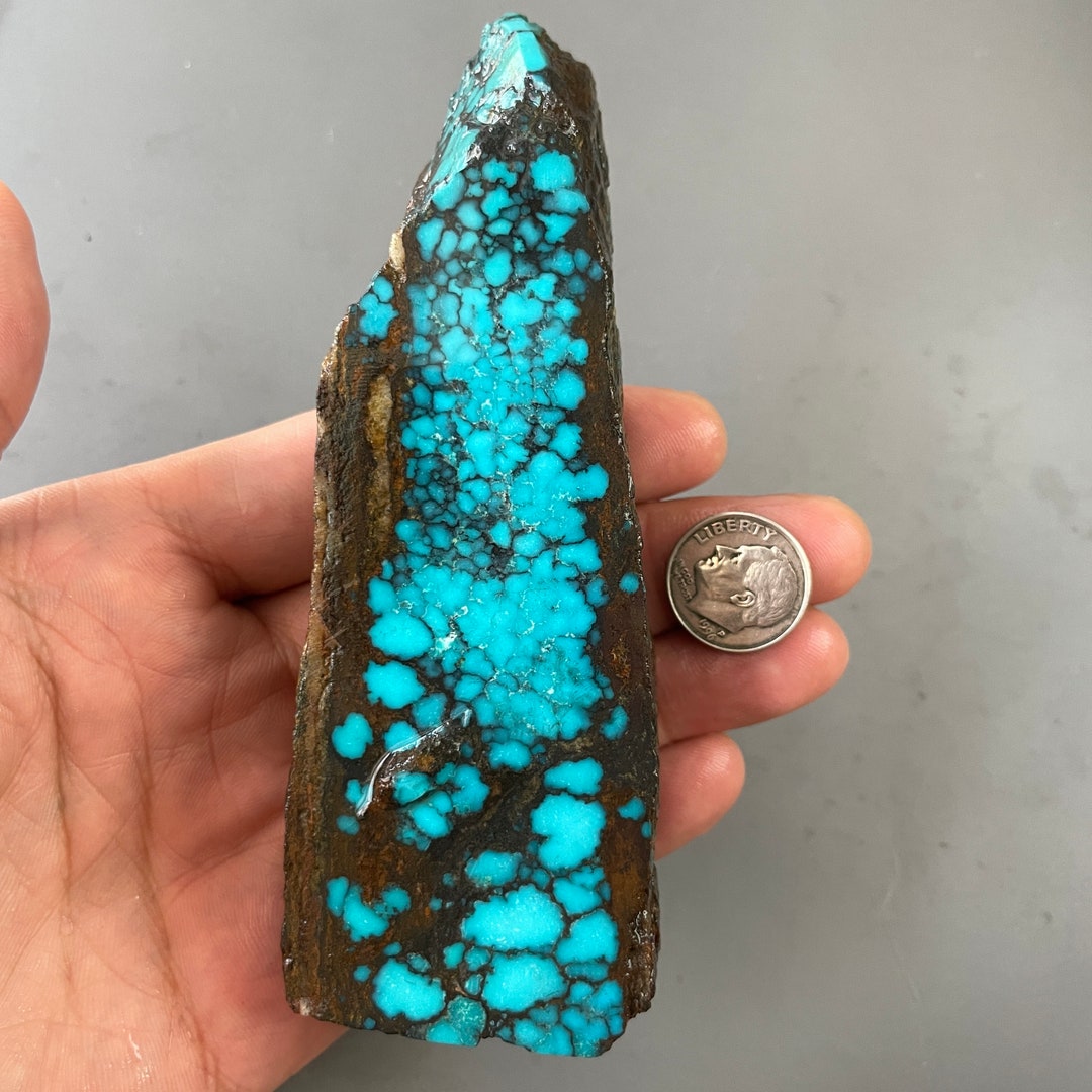 Natural Blue Cloud Mountain Hubei Turquoise Rough Mineral/raw Material ...