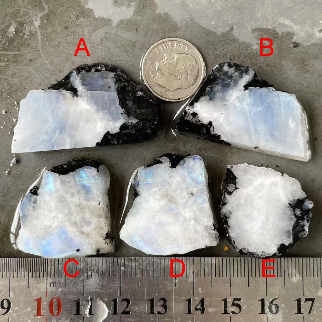 Natural Moonstone Rough Mineral Slab/raw Material Slice C2841 - Etsy