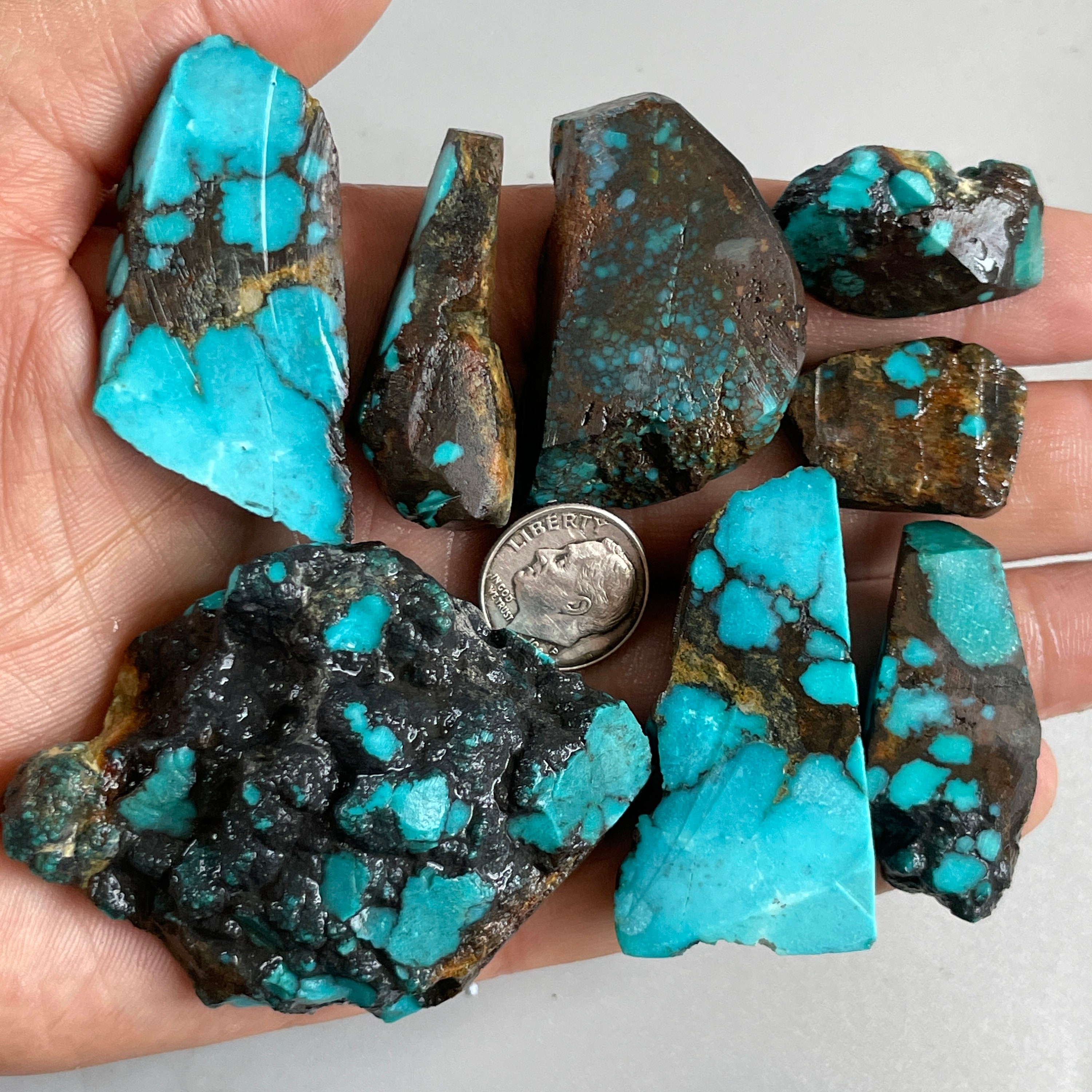 Natural Grade Blue Hubei China Turquoise Rough Mineral/raw - Etsy