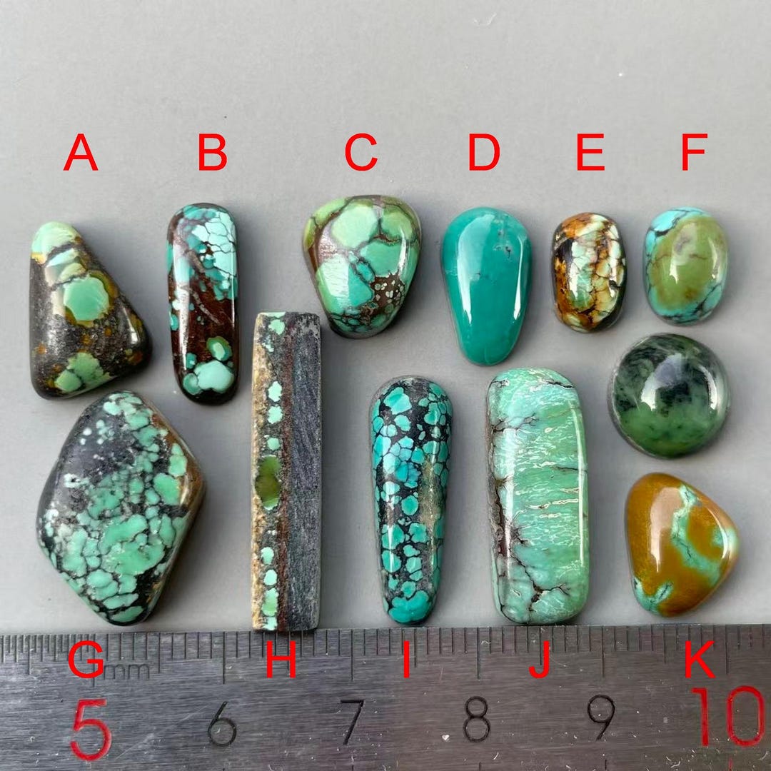 Stabilized Green Freeform Bamboo Mountain Hubei Turquoise Cabochon/stb ...