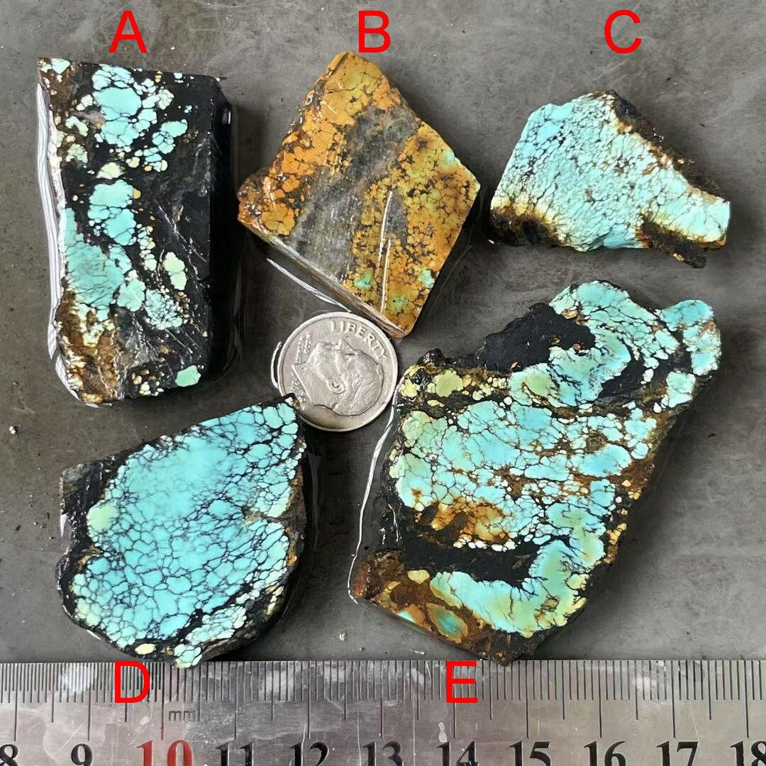 Natural Bamboo Mountain Hubei Turquoise Rough Mineral Slab/raw Material ...