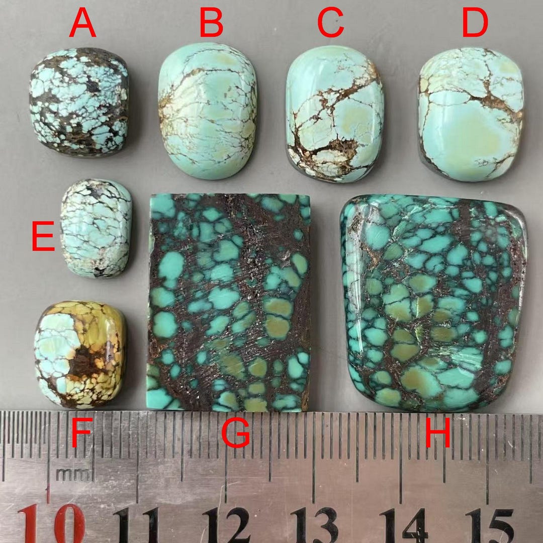 Natural Green Freeform Bamboo Mountain Hubei Turquoise Cabochon ...