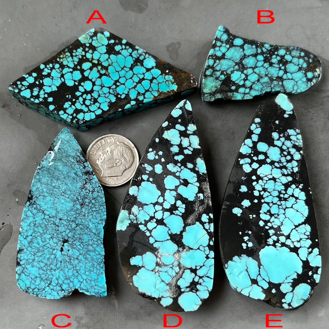 Stabilized Blue Cloud Mountain Hubei Turquoise Rough Mineral Slab/raw ...