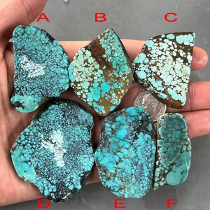 Stabilized Blue Cloud Mountain Hubei Turquoise Rough Mineral Slab/raw ...