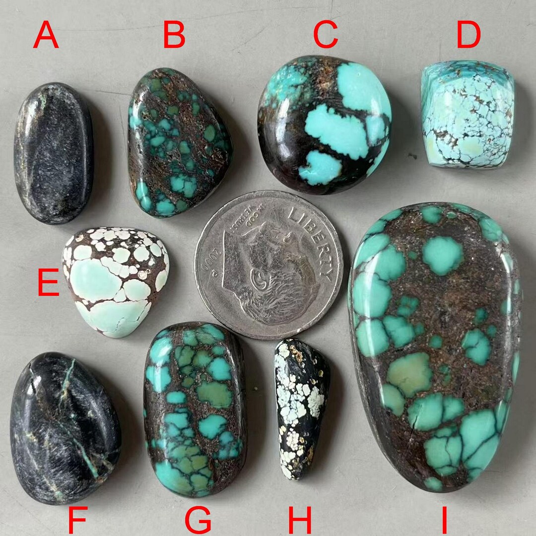 Natural Green Freeform Bamboo Mountain Hubei Turquoise Cabochon ...