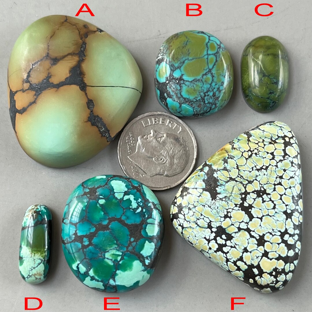 Stabilized Freeform Hubei China Turquoise Cabochon/chinese Gemstone Cab Backed Y079 - Etsy