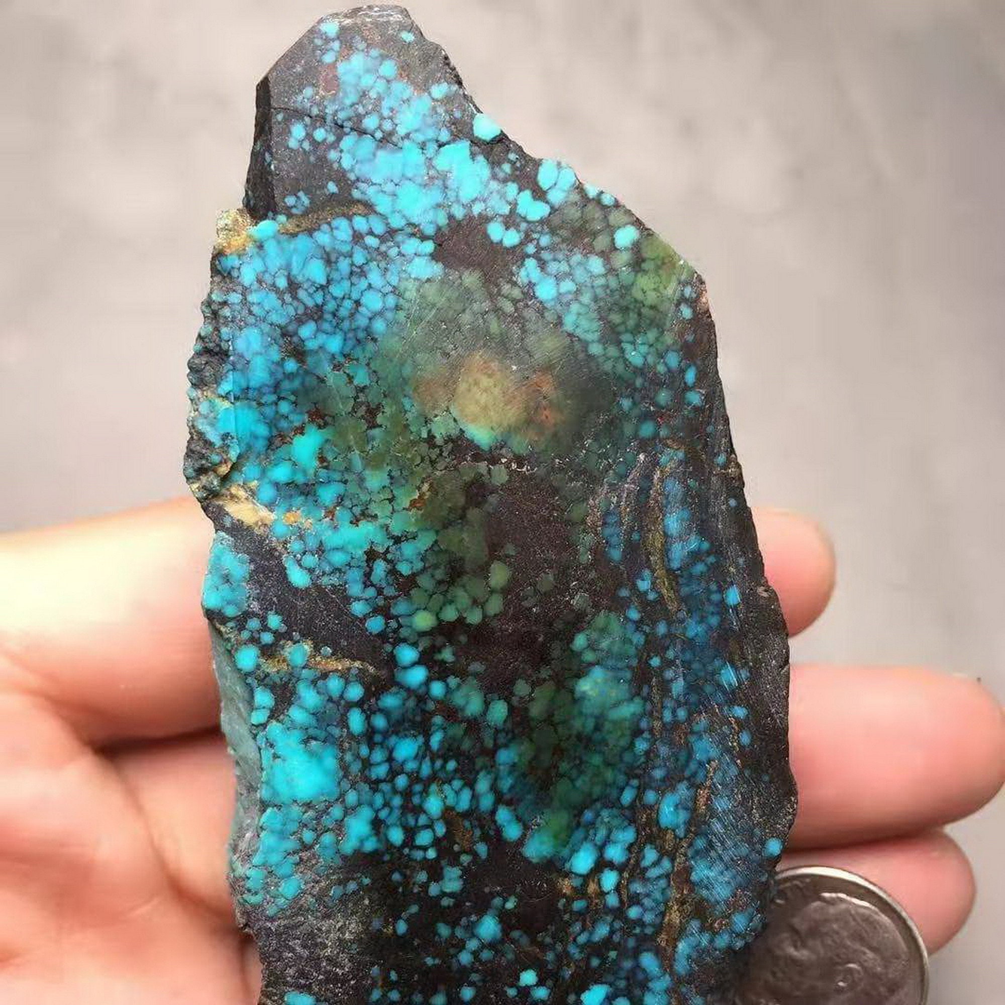 Natural Variegated Color Hubei China Turquoise Rough | Etsy