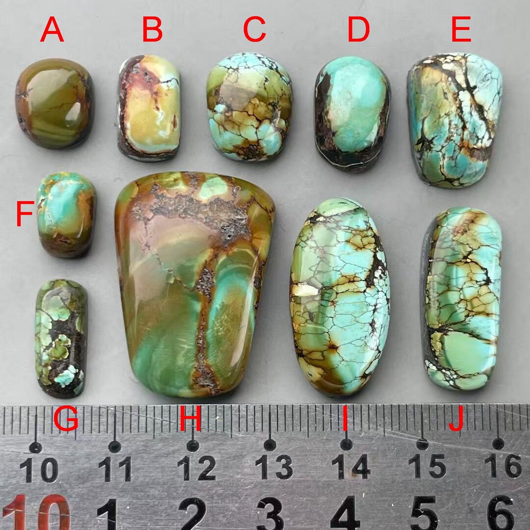 Natural Green Freeform Bamboo Mountain Hubei Turquoise Cabochon ...