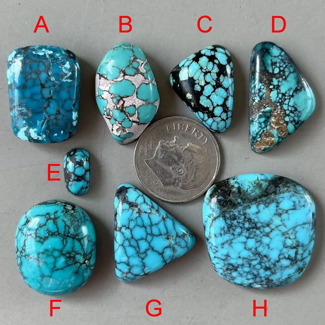 Stabilized Freeform Cloud Mountain Hubei Turquoise Cabochon/stb Chinese Gemstone Cab Y525 - Etsy