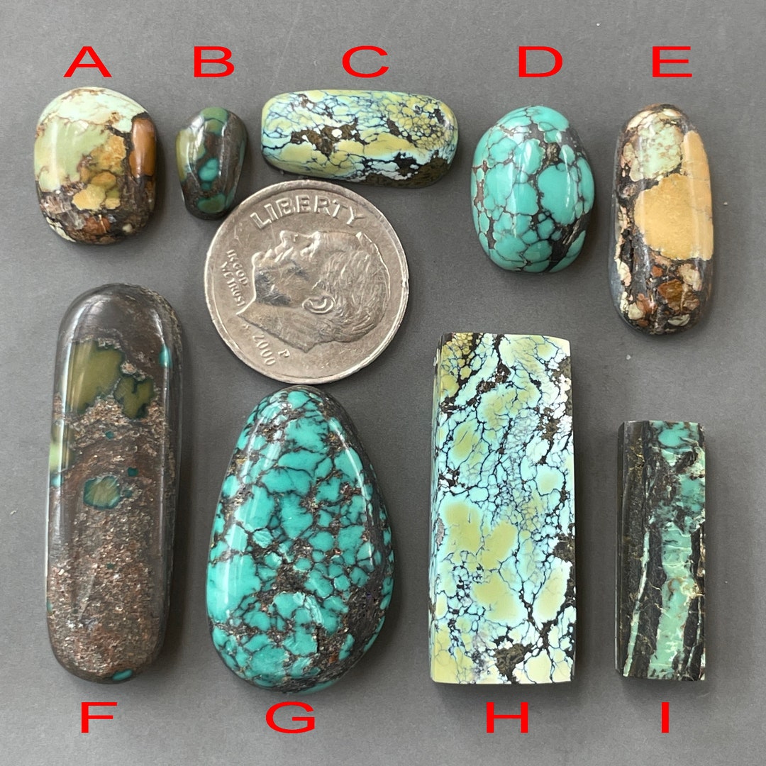 Natural Green Freeform Bamboo Mountain Hubei Turquoise Cabochon ...