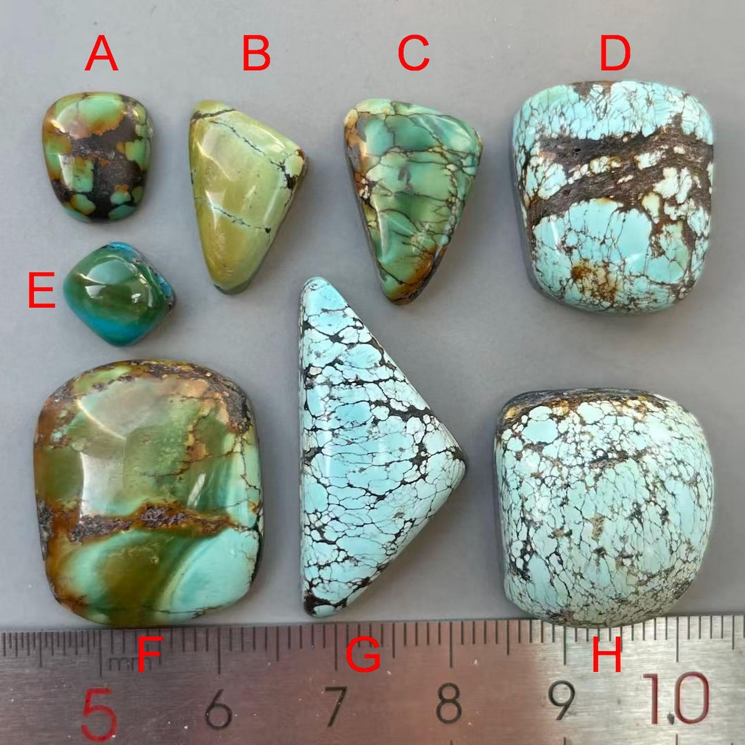 Natural Green Freeform Bamboo Mountain Hubei Turquoise Cabochon ...