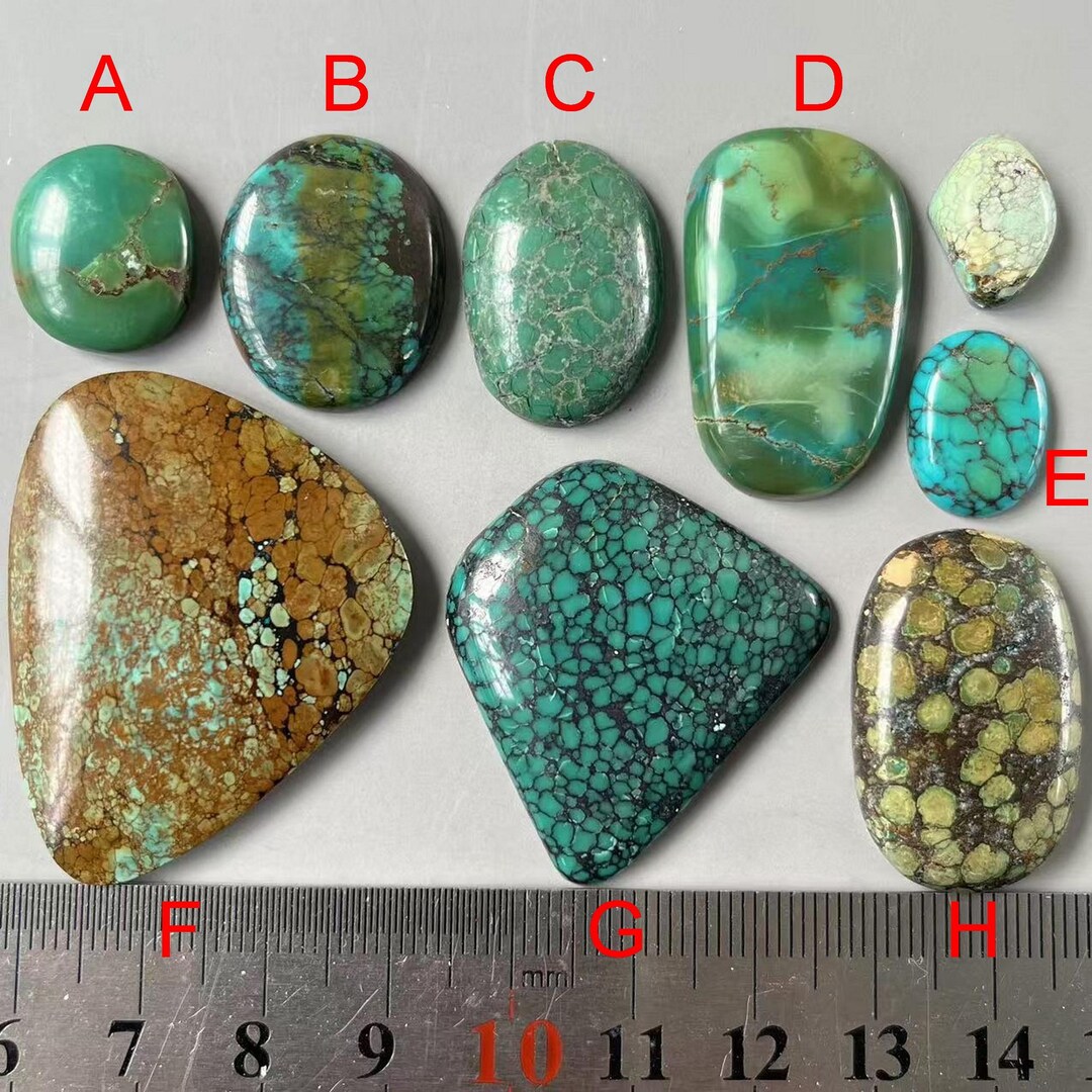 STB Green Freeform Bamboo Mountain Hubei Turquoise Cabochon/stabilized ...