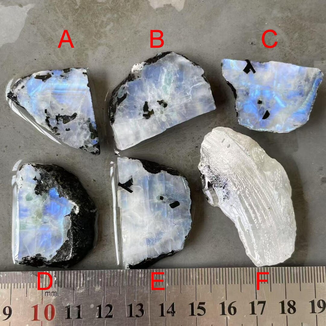 Natural Moonstone Rough Mineral Slab/raw Material Slice C2836 - Etsy