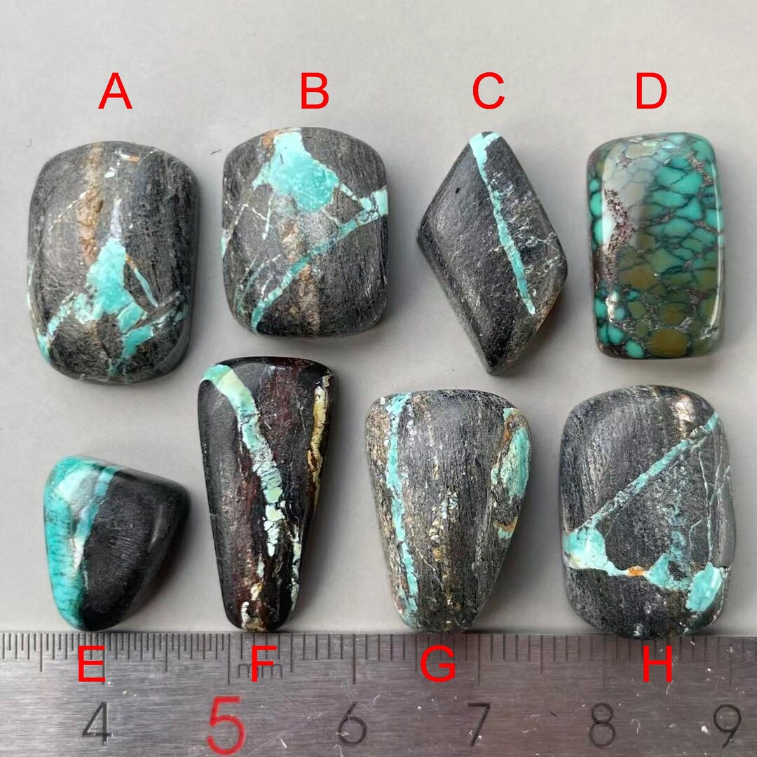 Natural Green Freeform Bamboo Mountain Hubei Turquoise Cabochon ...