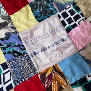 Patchwork Memory Quilt/memory Quilt/memory Quilt Made From Clothing - Etsy