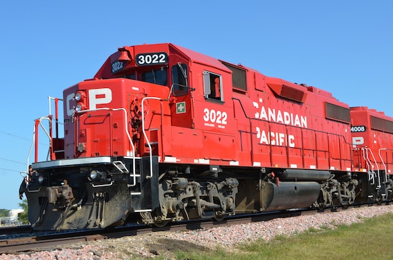 Canadian Pacific CP Train Engine Wall Art Prints - Etsy