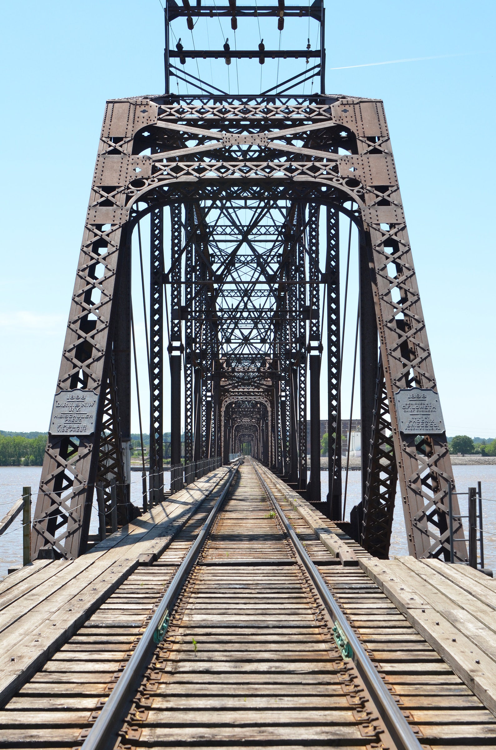Crescent Bridge Railroad Bridge Mississippi River Quad | Etsy