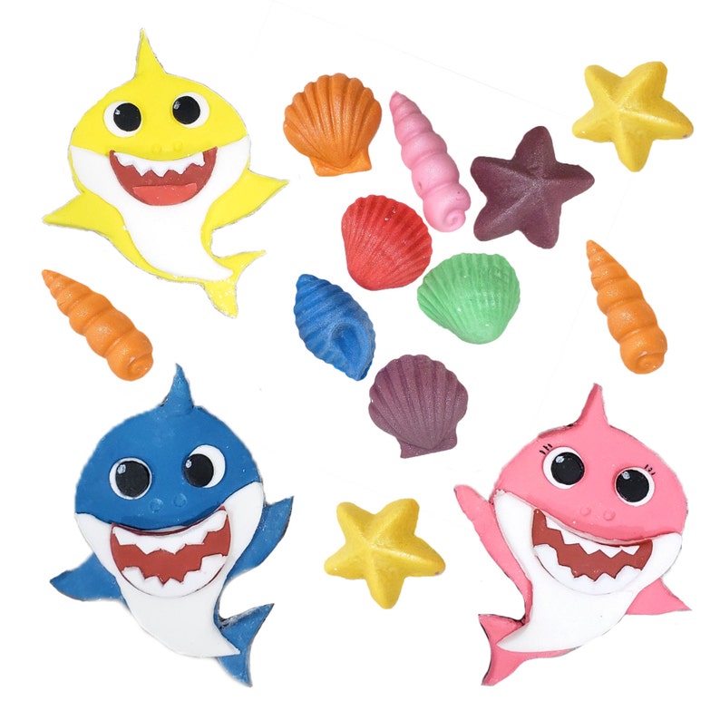 Baby Shark Fondant Cake Topper for Babys First Birthday | Etsy