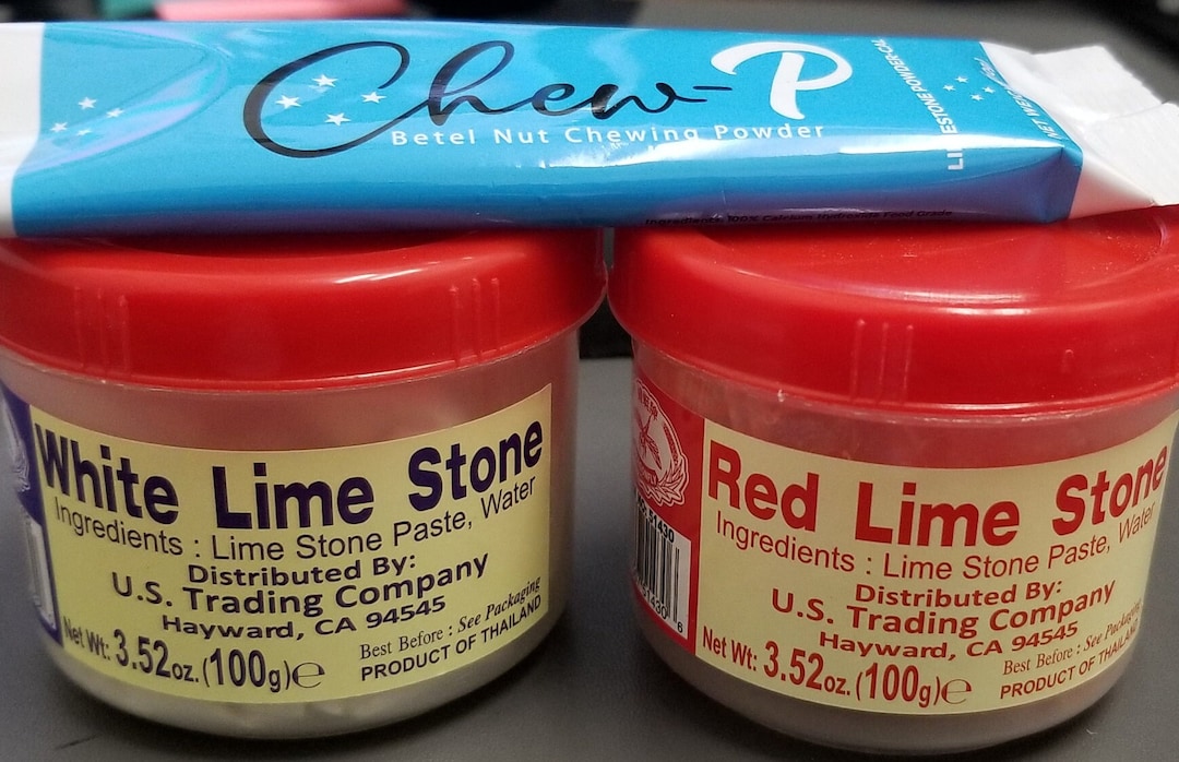 Lime Stone Paste (chaux Blang) YOU CHOOSE (white - Red - Powder) (paste ...
