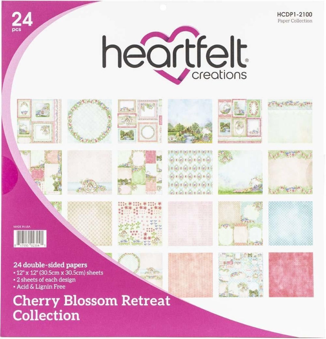 Heartfelt Creations Double-sided Paper Pad 12'x12' 24/pkg-cherry ...