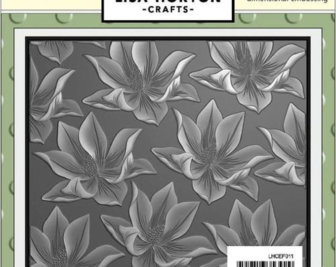 Lisa Horton Crafts- 3D Embossing Folder by Lisa- 6"x6" Magnolia - Etsy