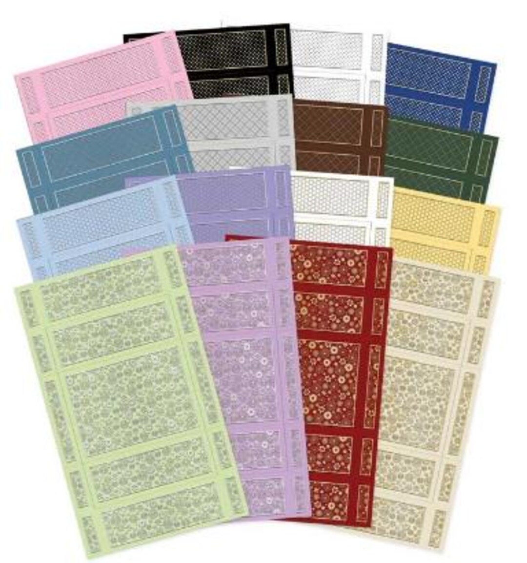 Hunkydory Crafts 350gsm Cards & Envelopes- Foiled Pattern Kinetic Cards ...