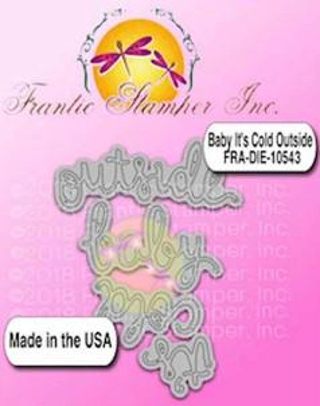 Frantic Stamper Cutting Die- Baby It's Cold Outside - Etsy
