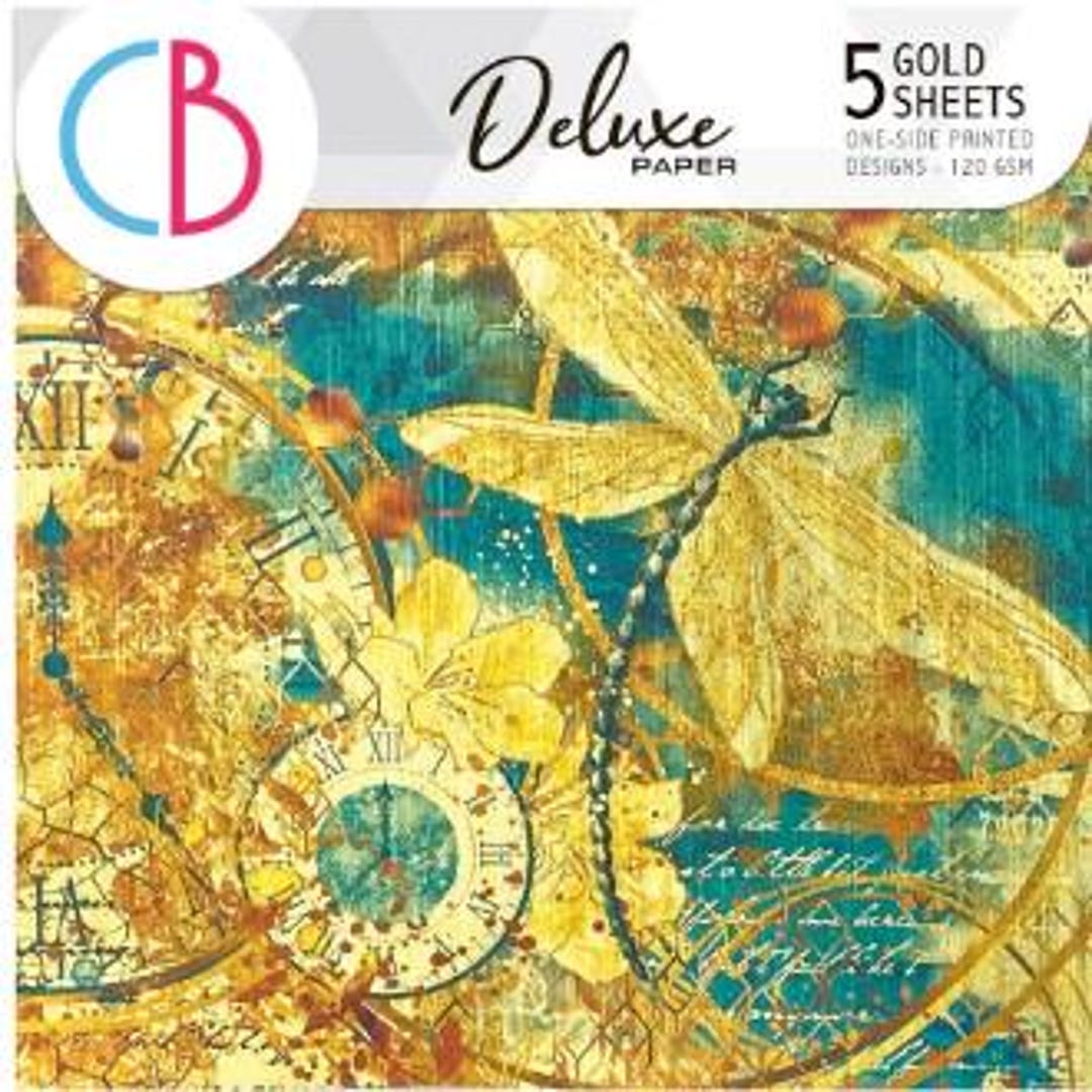 Ciao Bella Deluxe Paper 6x6 Indigo Papers 5 /pkg - Gold - Etsy