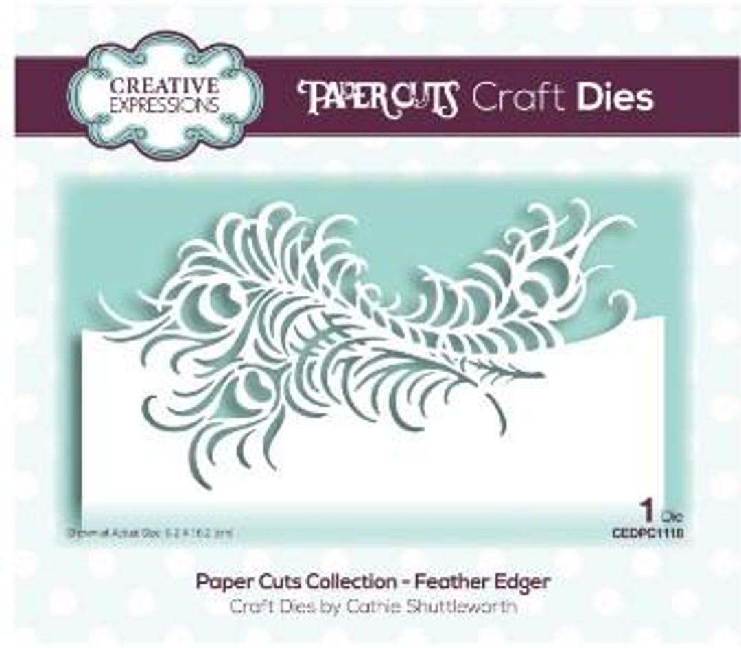 Creative Expressions Paper Cuts Collection - Feather Edger Die - Etsy