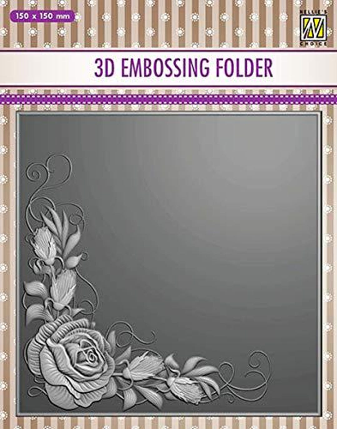 Nellie's Choice- Embossing 3D Folder - Rose Corner - Etsy