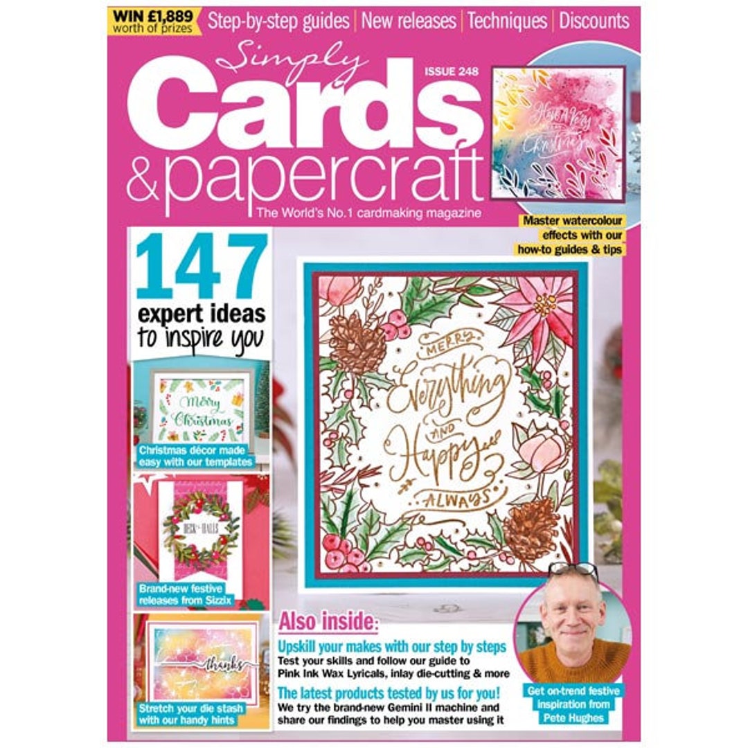 Simply Cards & Papercraft Magazine Issue 248 Watercolour Wonders - Etsy