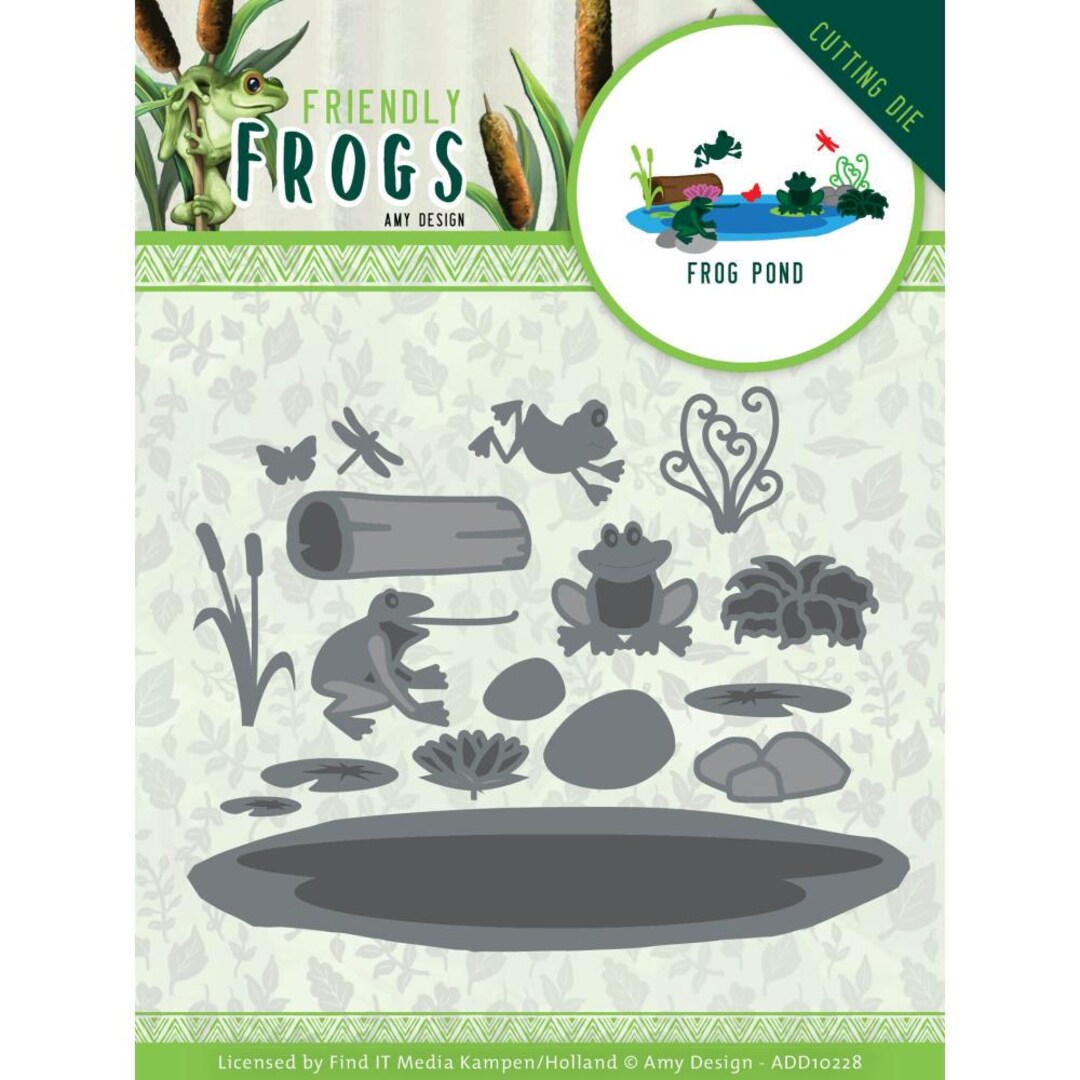 Amy Design Friendly Frogs - Frog Pond ADD10228 - Etsy