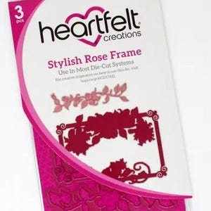Heartfelt Creations Stylish Rose Frame Stamp & Die Bundle - Etsy