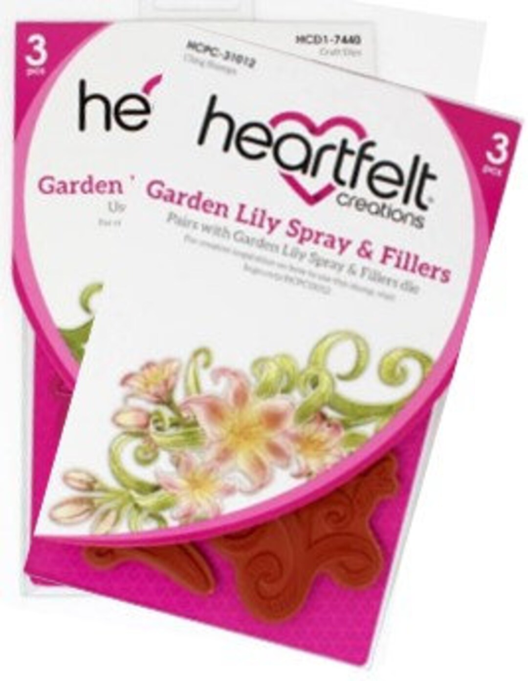 Bundle Heartfelt Creations Garden Lily Spray and Fillers Stamp & Die ...