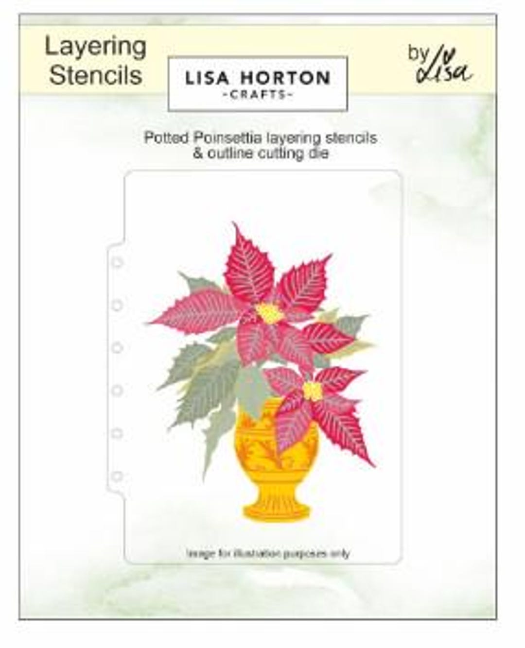 Lisa Horton Crafts- Layering Stencils & Outline Cutting Die- Potted ...