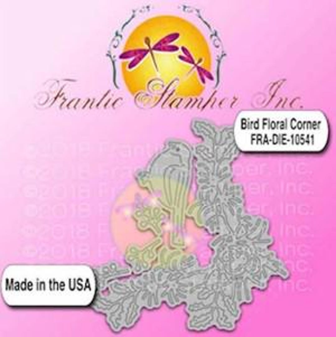 Frantic Stamper Cutting Die Bird Floral Corner - Etsy