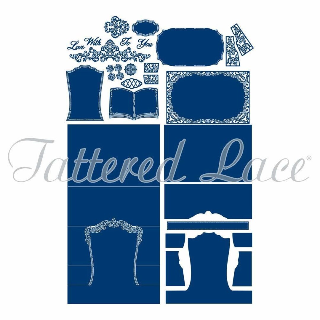 Tattered Lace Easel Stepper Card Die Set, 462183 - Etsy