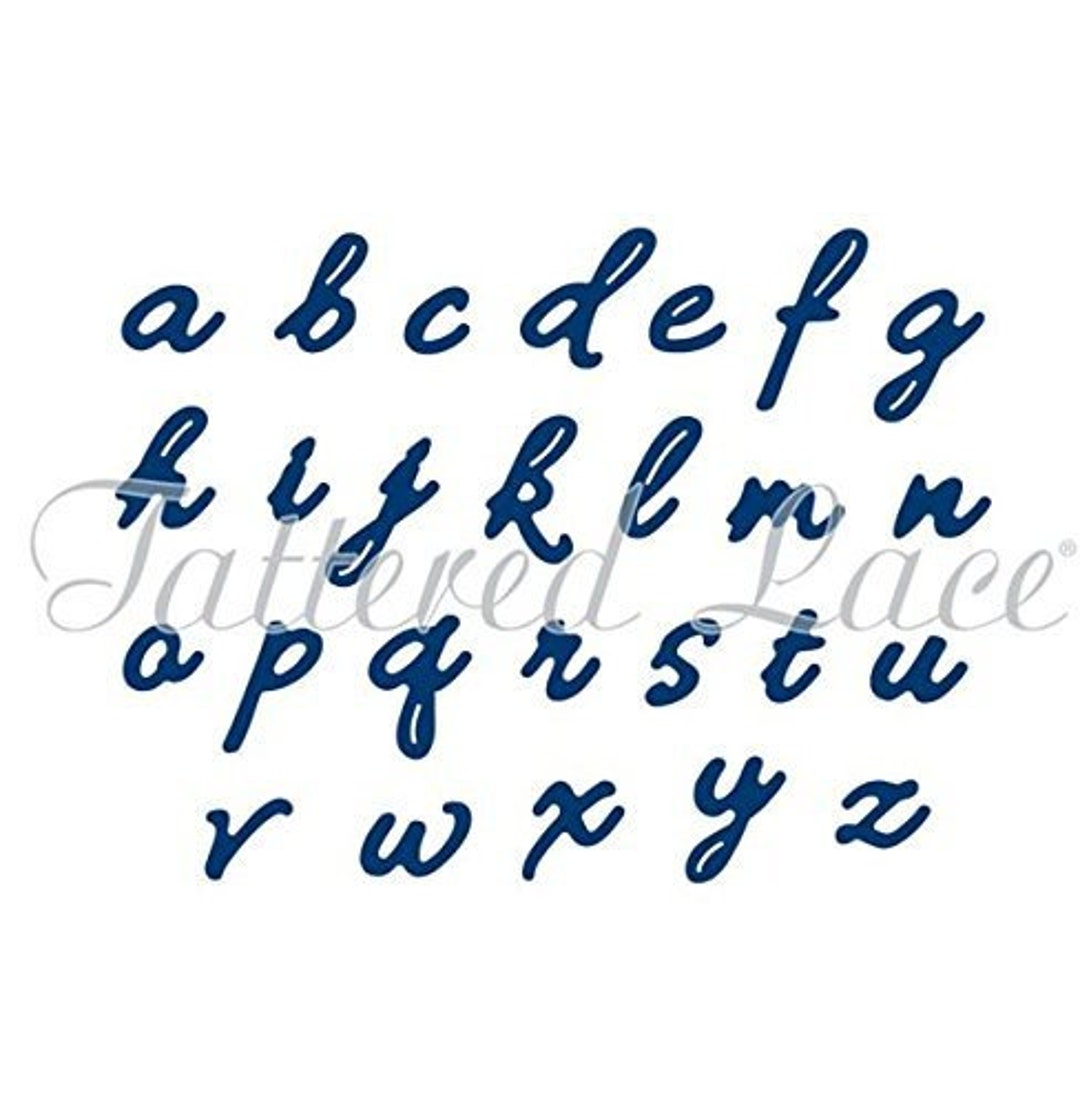 Tattered Lace Lowercase Alphabet Cutting Die ETL40 - Etsy