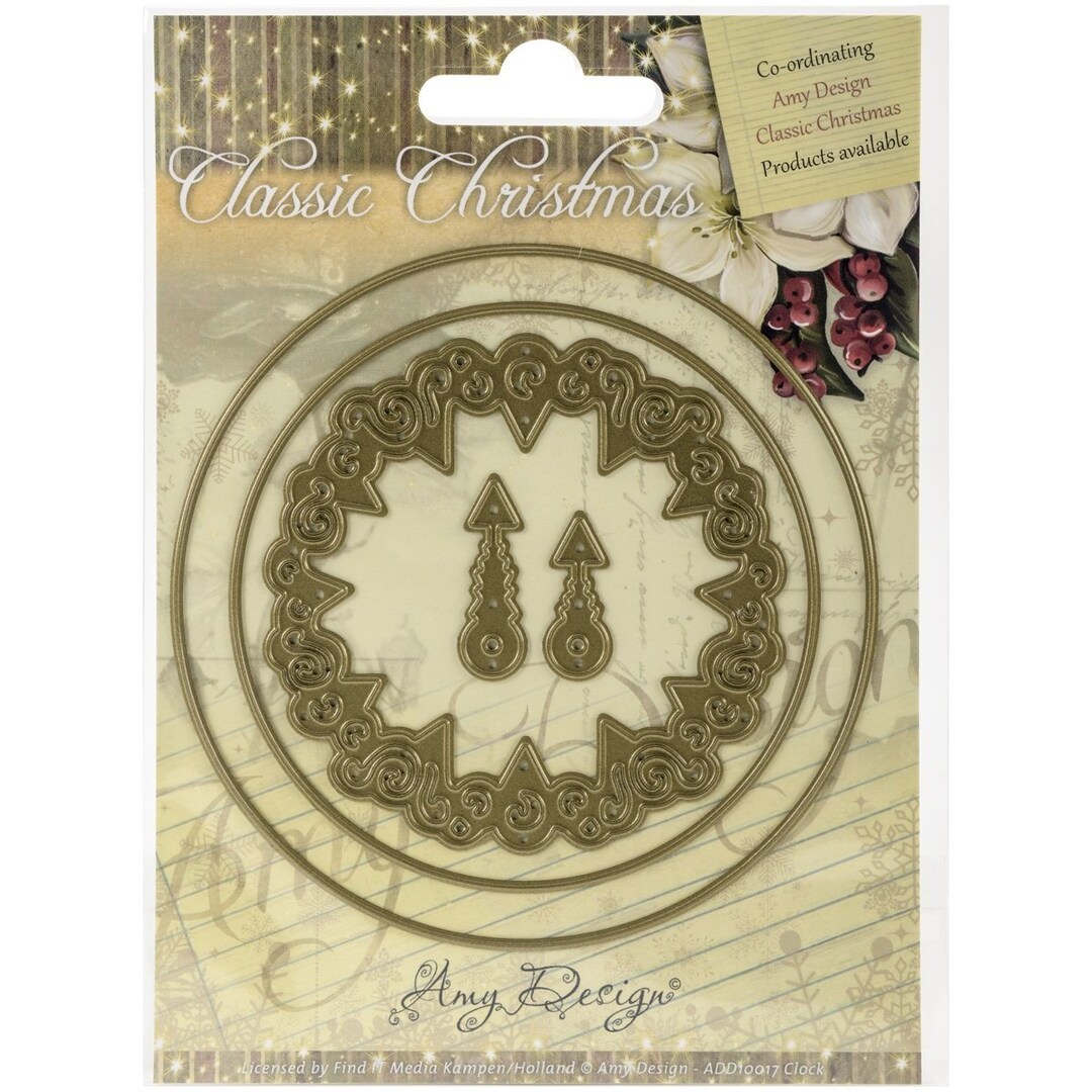 Find It Trading Clock Amy Design Classic Christmas Die - Etsy