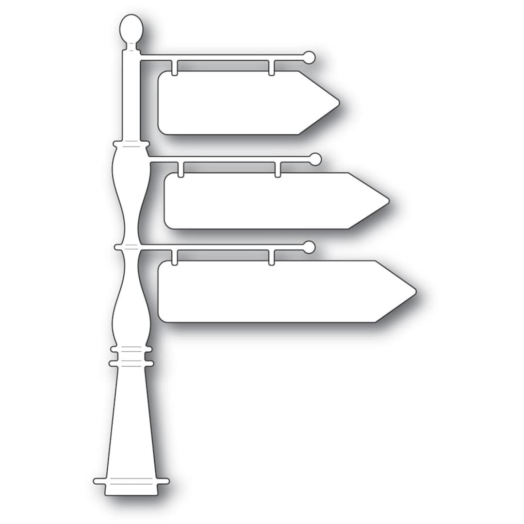 Memory Box 100% Steel Old Fashioned Sign Post Cutting Die - Etsy