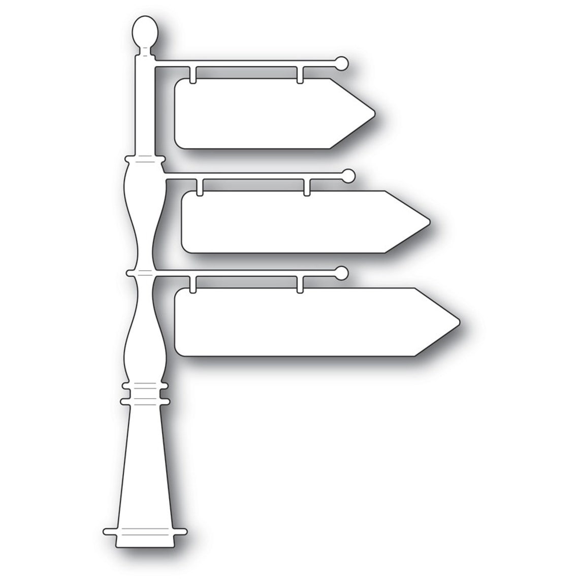 Memory Box 100% Steel Old Fashioned Sign Post Cutting Die - Etsy