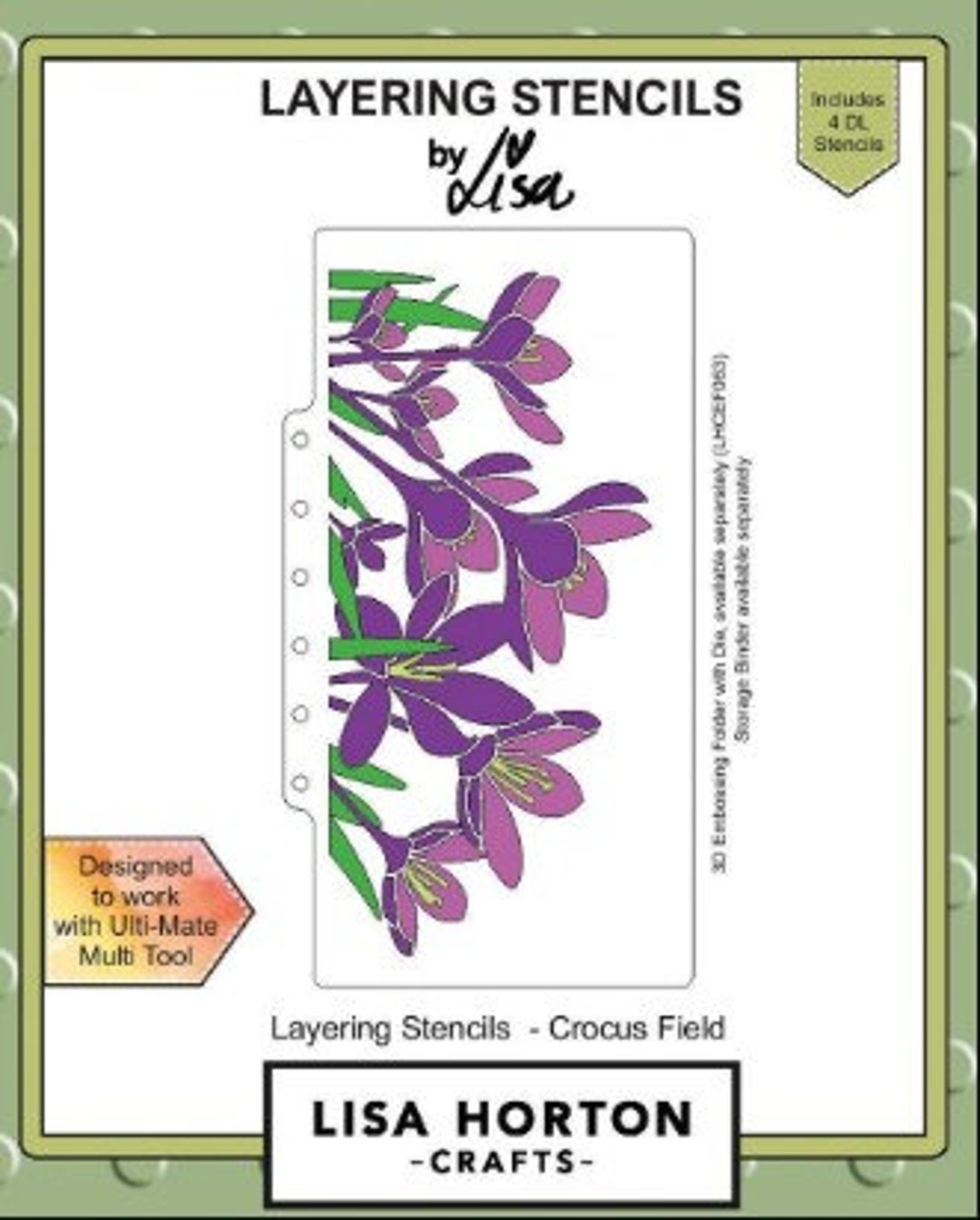 Lisa Horton Crafts Layering Stencils Crocus Field - Etsy