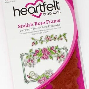 Heartfelt Creations Stylish Rose Frame Stamp & Die Bundle - Etsy