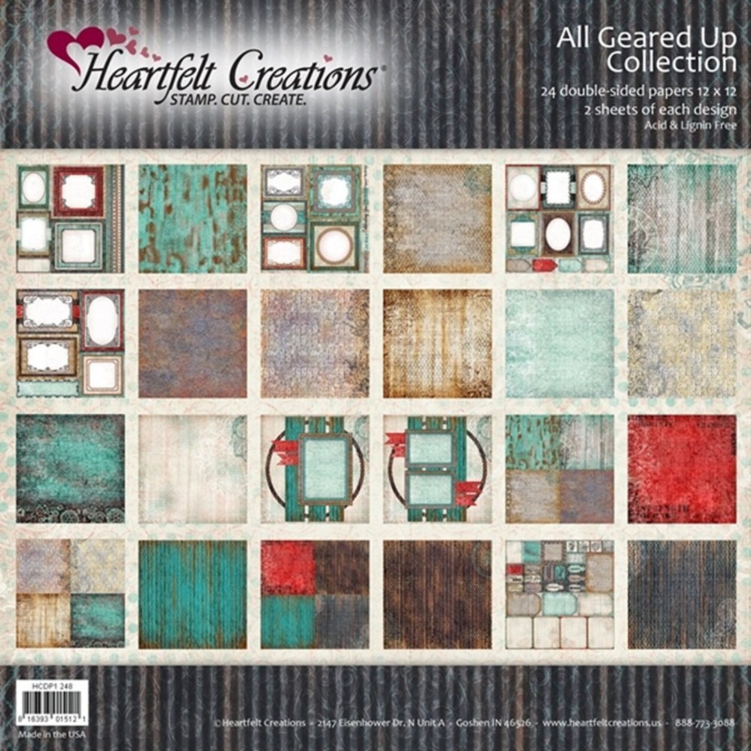 Heartfelt Creations All Geared up Paper Collection - Etsy