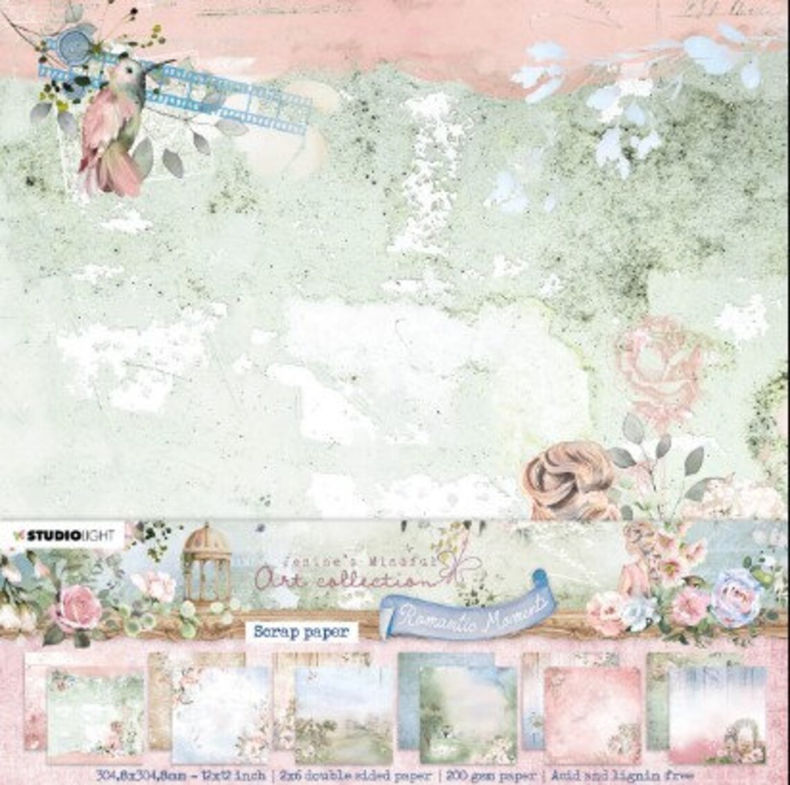 Studio Light Jenine's Mindful Art Collection Romantic Moments 12x12 ...