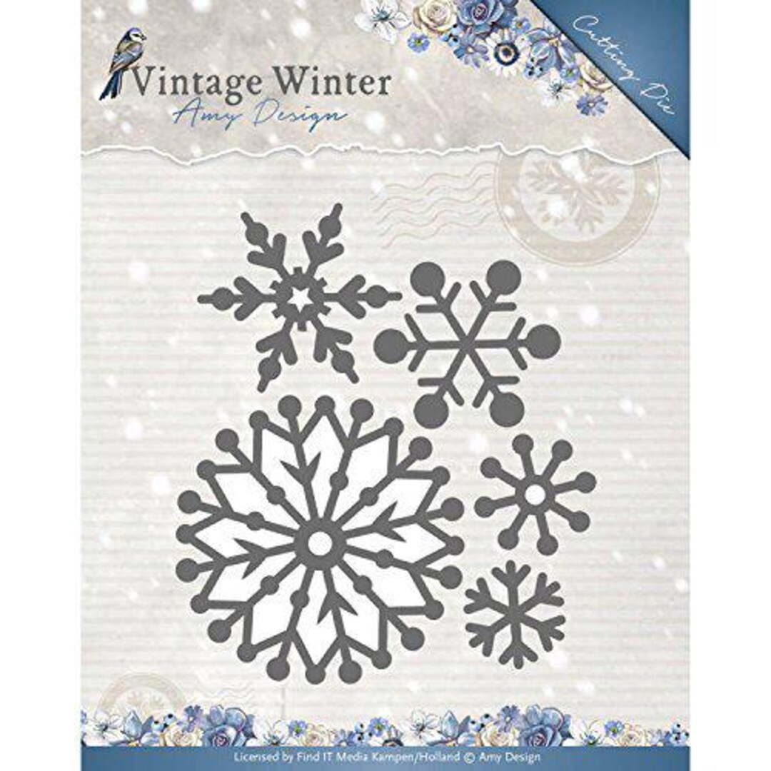 Amy Design Vintage Winter Beautiful Snowflakes Cutting Die Set ADD10126 ...